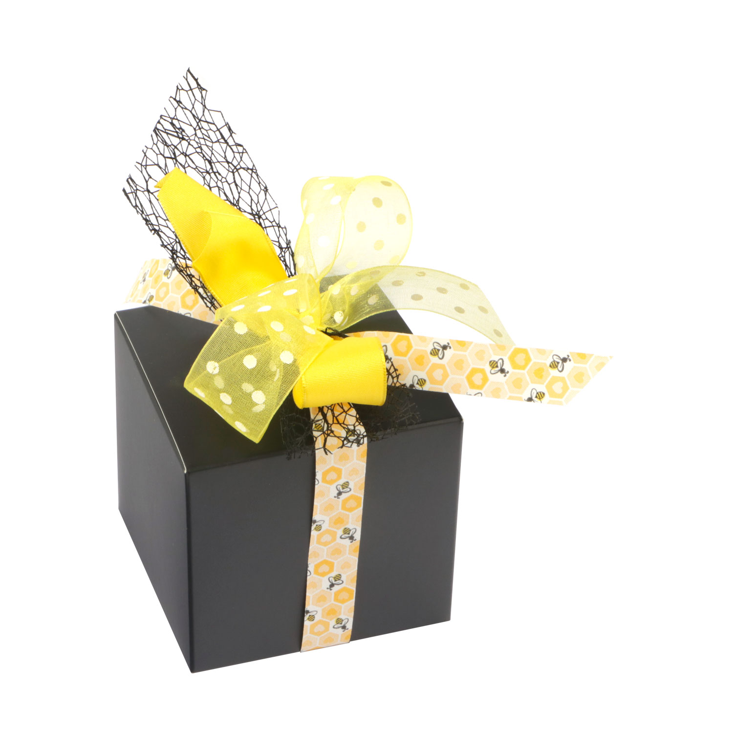 Jongeneel Verpakkingen. Ds à 50 kubus klepdoosje 250 gram mat zwart