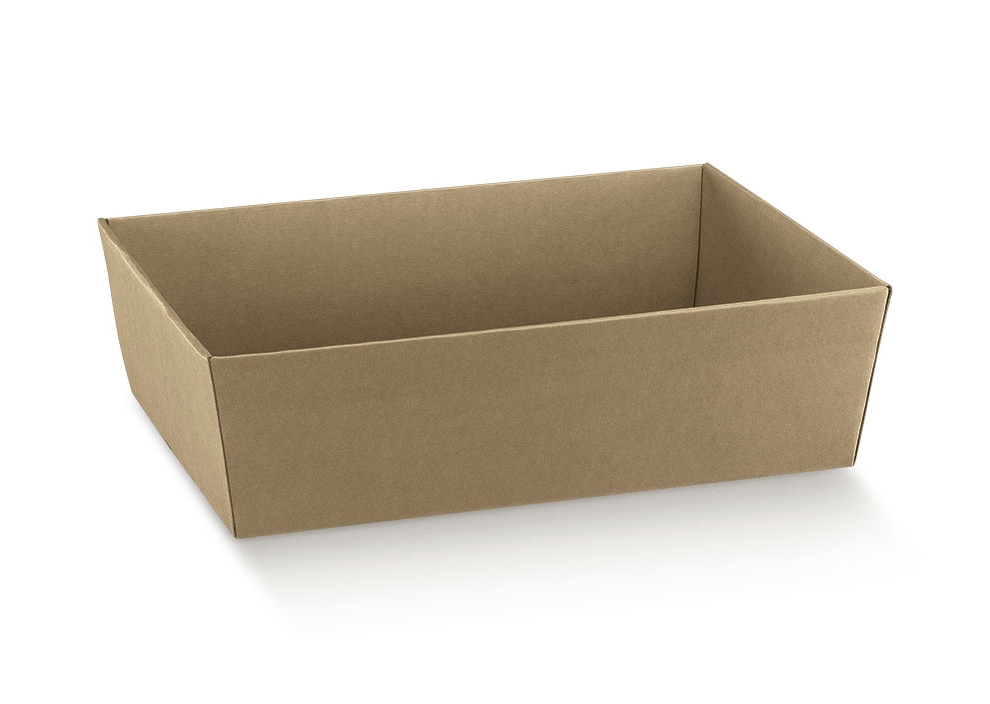 Jongeneel Verpakkingen. Pak à 10 kartonnen bak 23x17x8 cm kraft