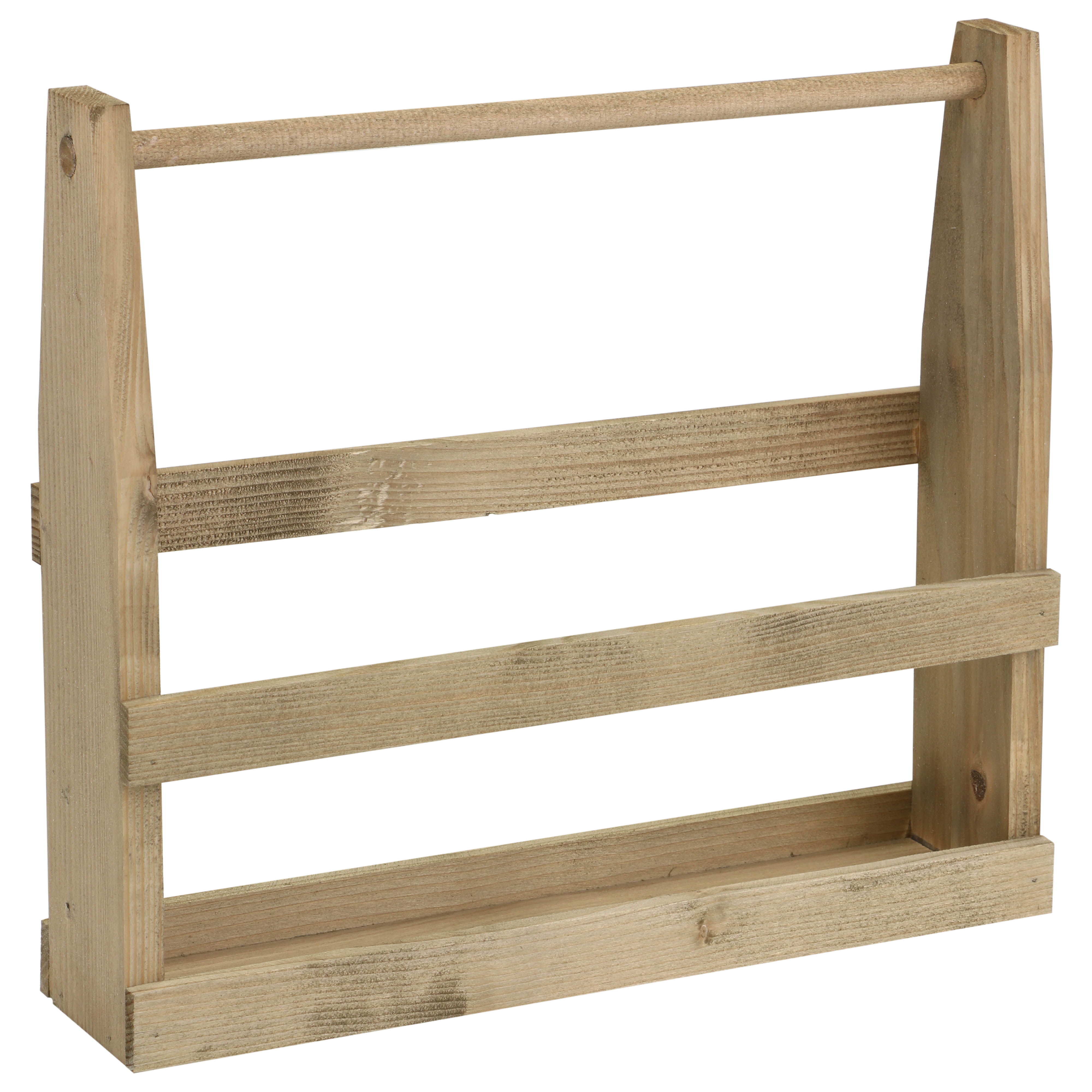 Jongeneel Verpakkingen. Houten rekje voor 5 flesjes (0,50ltr) antiek ...